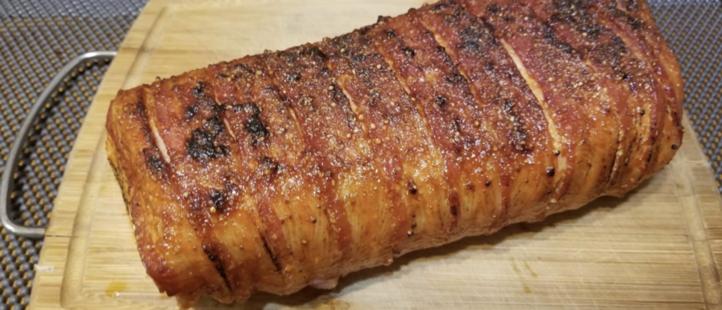 Sous vide recepty - Sous Vide vepřová pečeně zabalená ve slanině